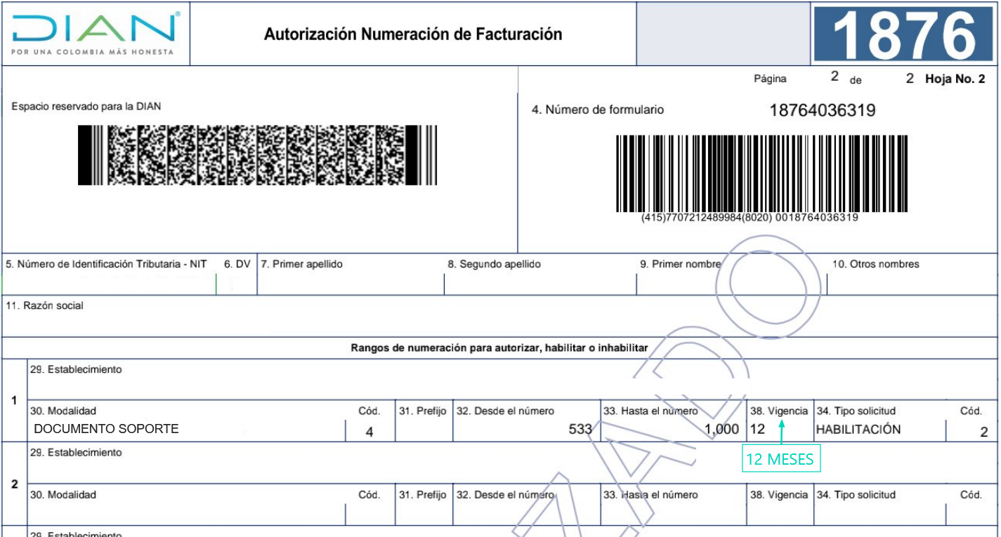 Habilita los rangos de numeración de tu resolución vencida de Documento Soporte electrónico en ...